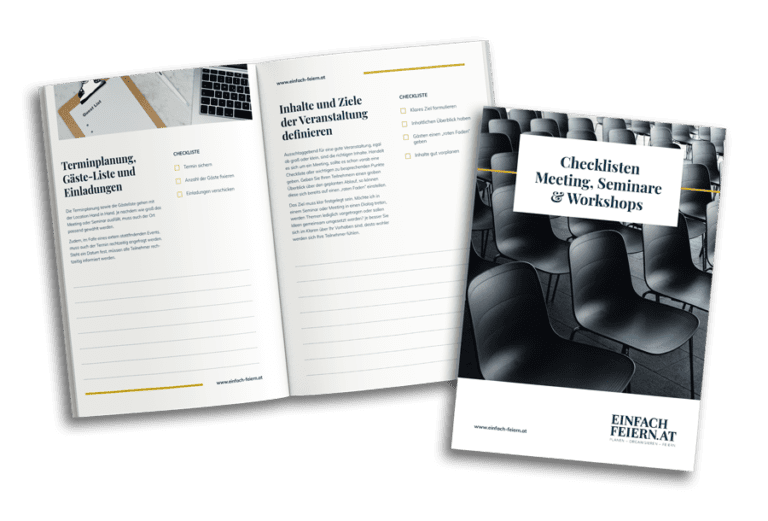 Checklisten Meeting, Seminare & Workshops | Vorlagen & eigene Listen